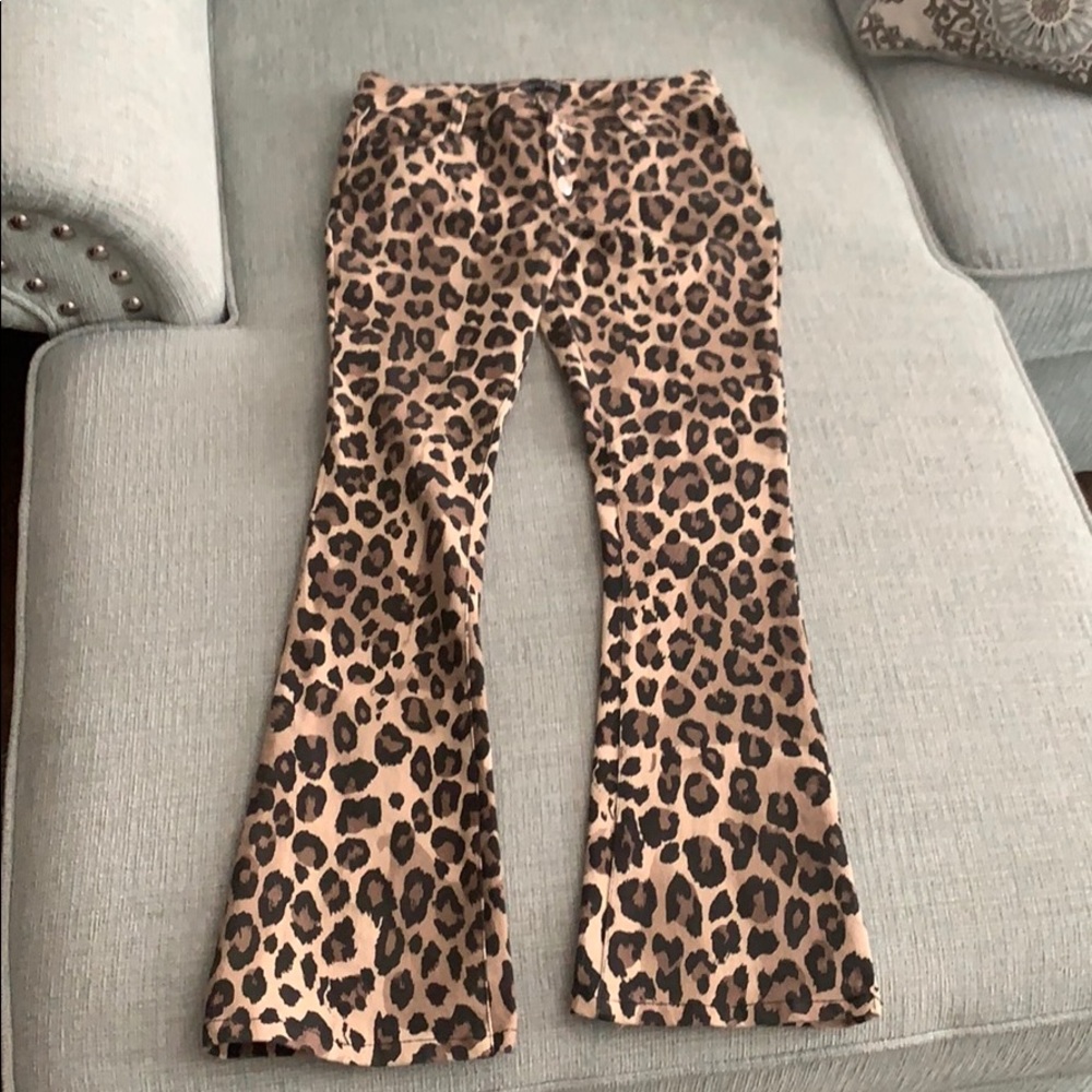 Leopard Print Pants - Gem